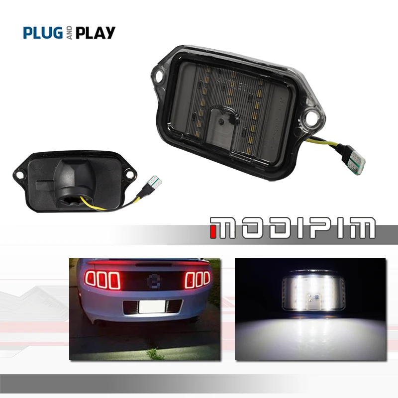 1PC-White-LED-Car-License-Plate-Light-For-2005-2009-Ford-Mustang ...