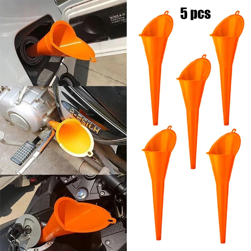 Car-Long-Stem-Funnel-Gasoline-Oil-Fuel-Filling-Tools-Anti-splash ...