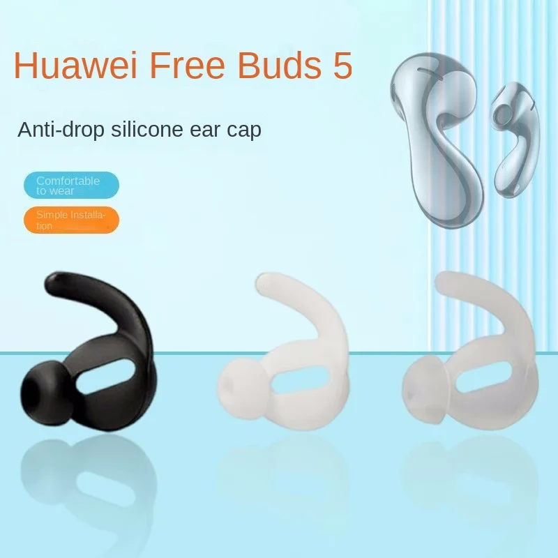 Silicone-Anti-Drop-Earplug-para-Huawei-FreeBuds-5-Capa-Do-Fone-De ...