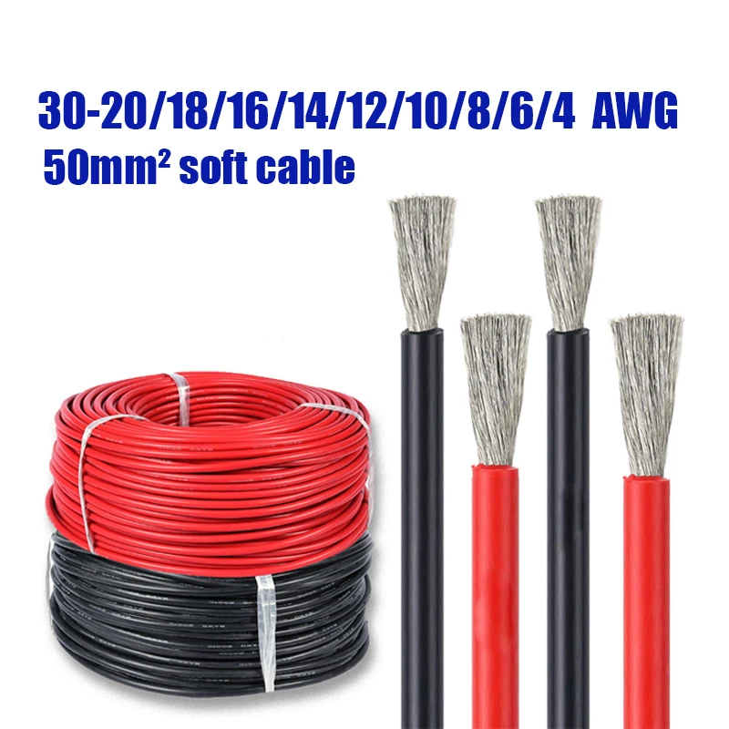 Cavo-resistente-al-calore-5m-cavo-elettrico-flessibile-in-Silicone-22 ...