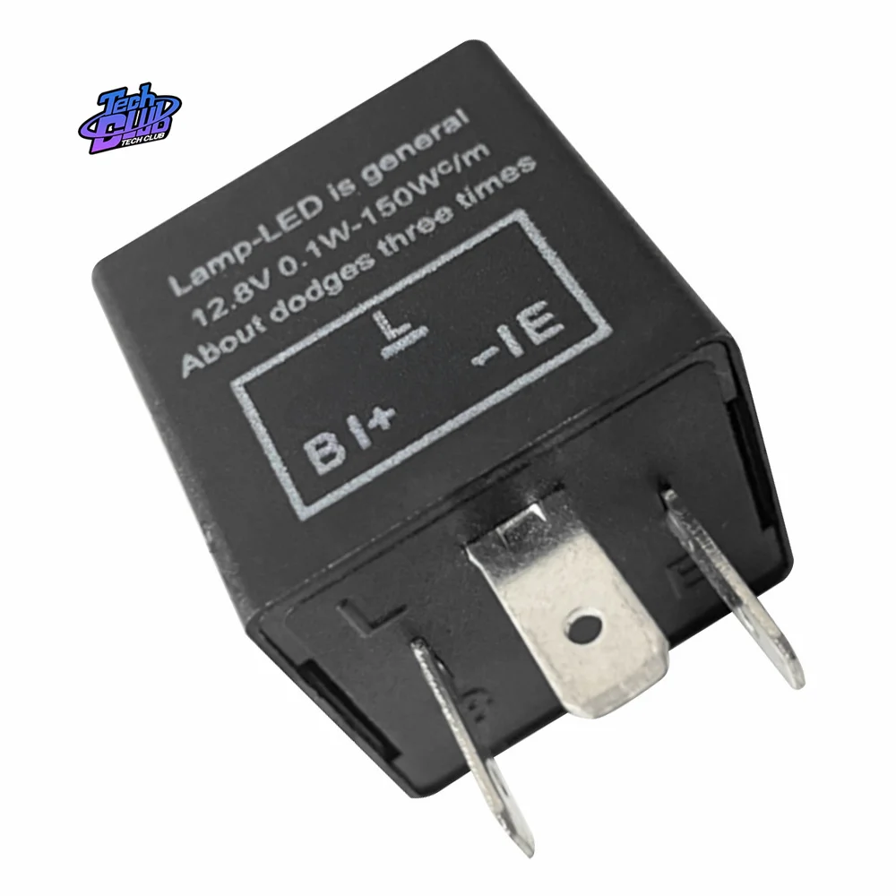 2V 3 Pin Motorcycle Led Flasher Relay Adjustable Freauency Turn Signal ...