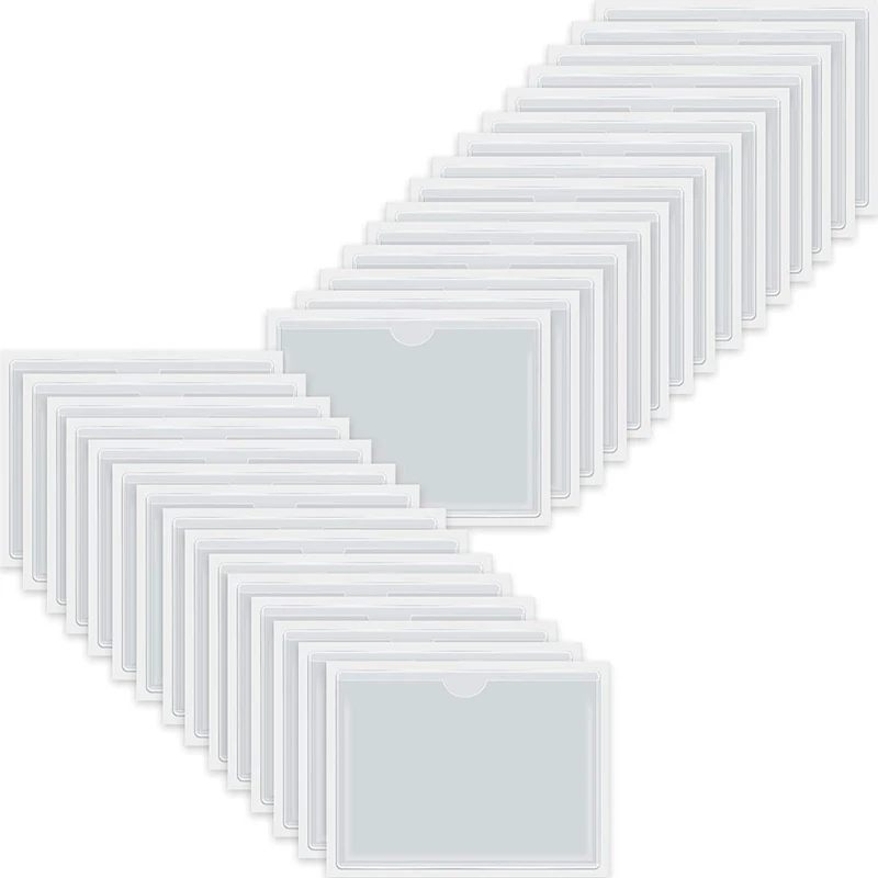 30Pcs-Self-Adhesive-Business-Card-Pockets-With-Top-Open-For-Loading ...