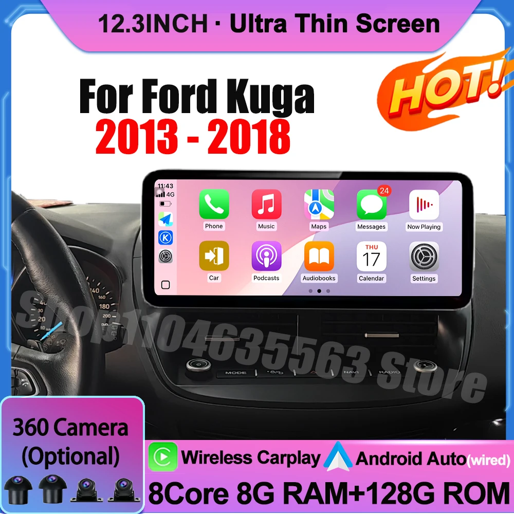 Android 15 Car Radio For Ford Kuga 2013 2014-2018 Multimedia Player ...