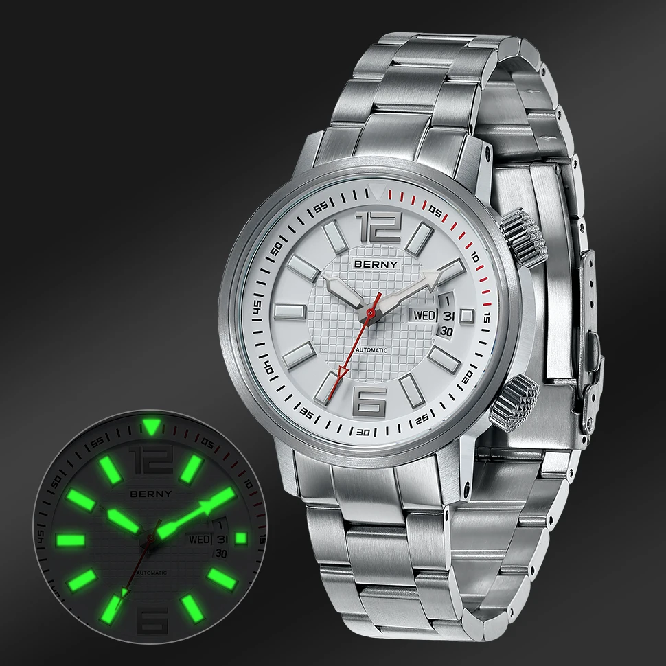 BERNY-reloj-mec-nico-de-buceo-para-hombre-pulsera-deportiva-superluminosa-Miyota-8205-zafiro ...
