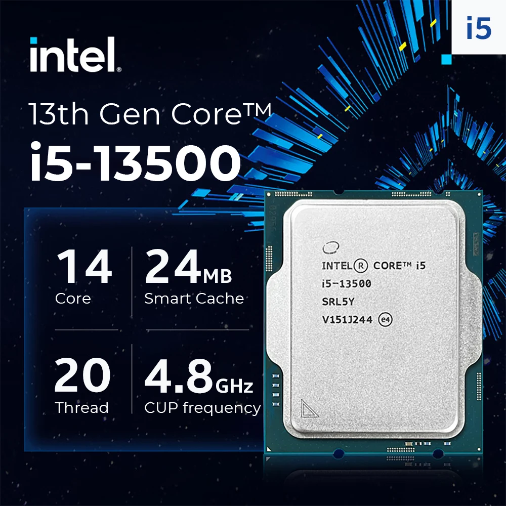 Intel®Core™I5 13500โปรเซสเซอร์24M Cache,Up To 4.80 GHz ใหม่หน่วย ...