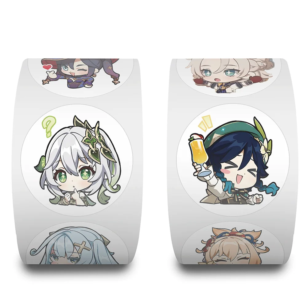 500pcs-Cute-Game-Genshin-Impact-Stickers-Roll-Waterproof-Graffiti ...