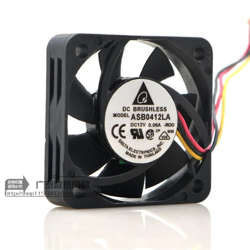 original 4010 4CM 12V 0.06A ASB0412LA switch CPU 2-wire 3-wire silent cooling fan - laptop ...
