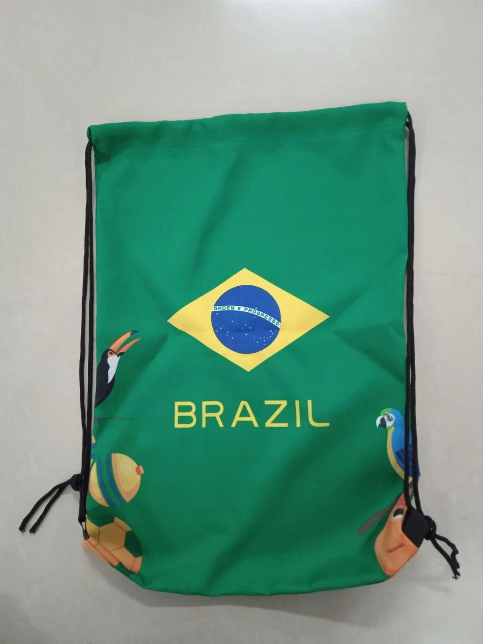 Country Football Soccer Fans String Drawstring Brazil National Flags ...