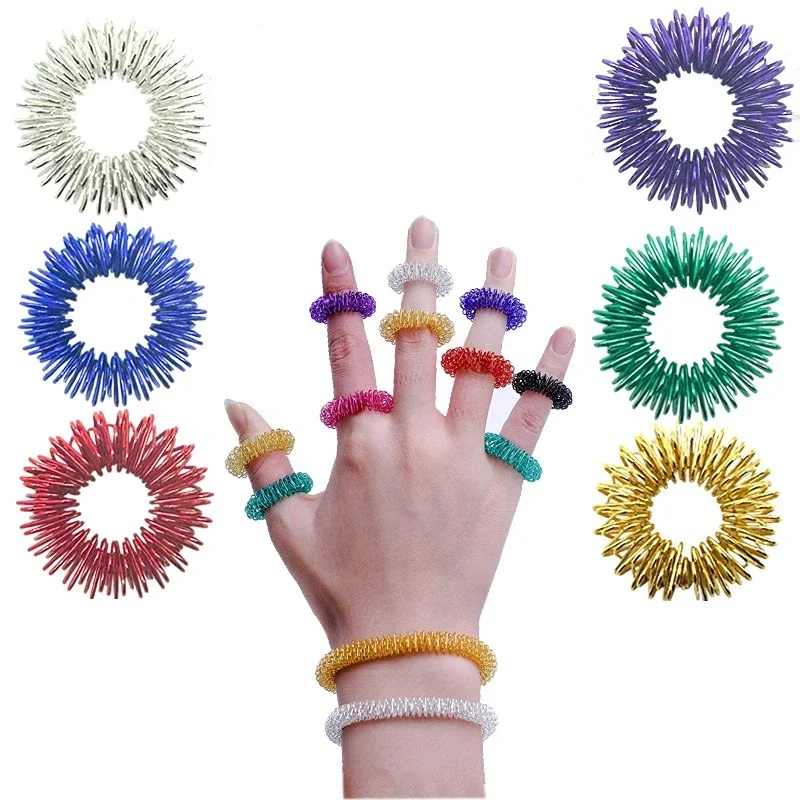 10pcs-Lot-Hot-Sale-Finger-Massage-Sujok-Ring-Acupuncture-Ring-Health ...