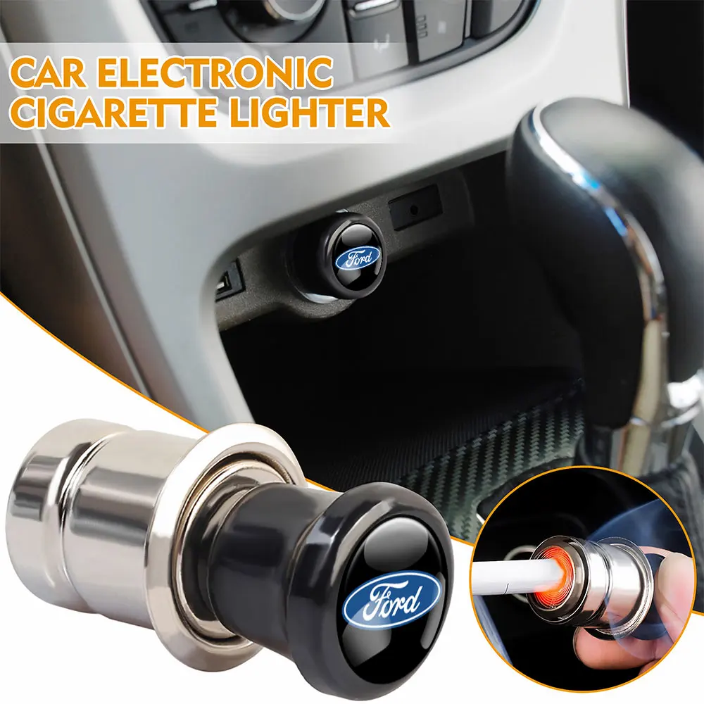 Car Windproof Flameless Cigarette Lighter For Ford ST Edge Kuga Shelby ...