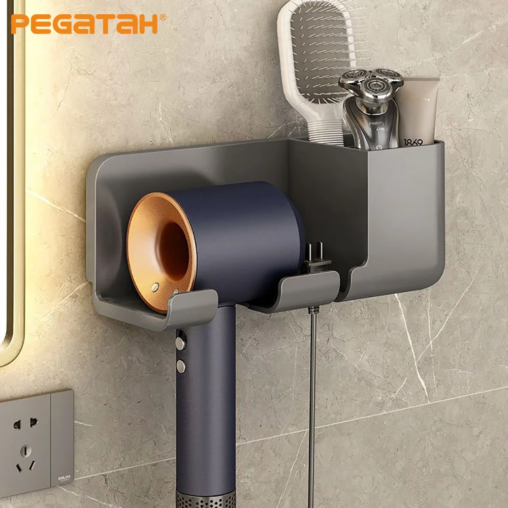 Hair-Dryer-Holder-Wall-Mounted-Wall-Dryer-Cradle-Straightener-Stand-Hairdryer-Blow-Dryer ...