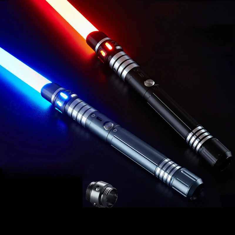 Lightsaber Metal Laser Sword Toys RGB Light Saber 7 Color Change Kids ...