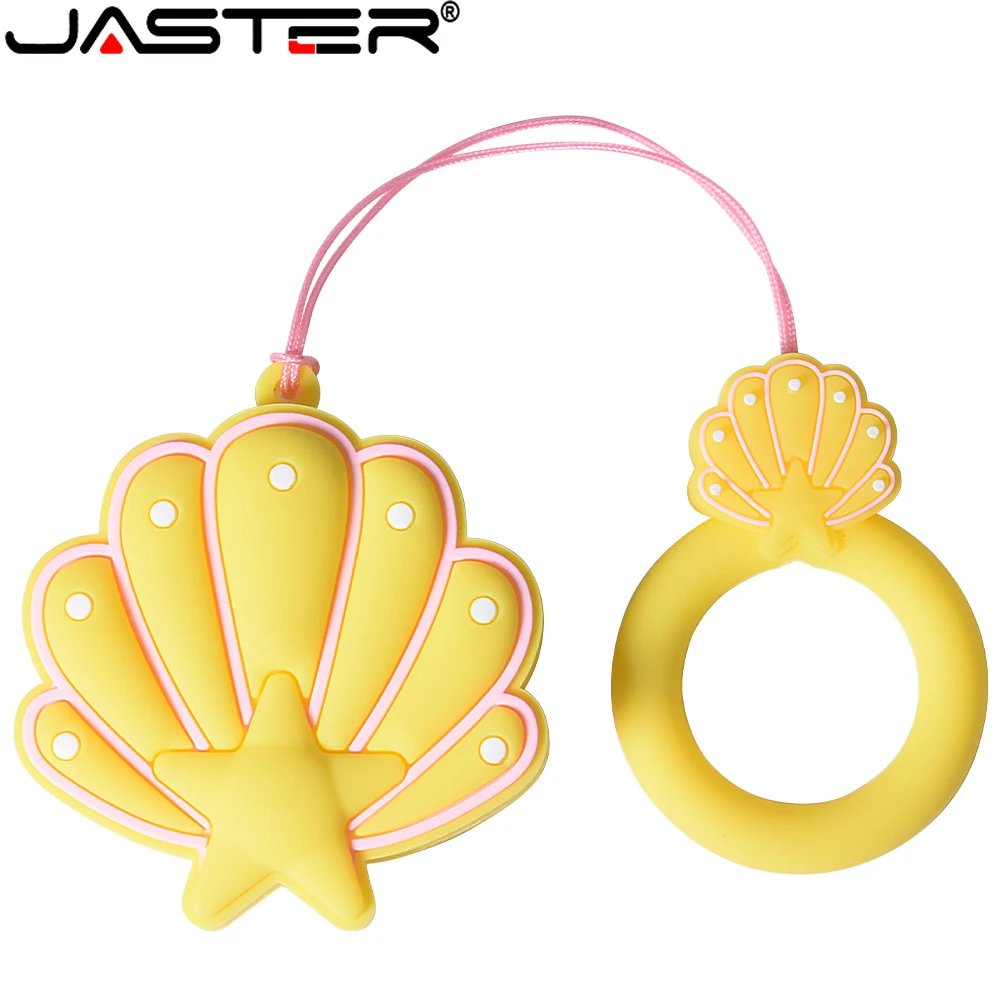 JASTER-Avocado-USB-flash-drives-64GB-Yellow-Seashell-Pen-drive-32GB ...