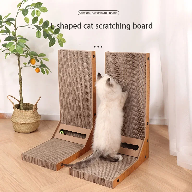 Scratching-Claw-Board-Detachable-Cats-Furniture-Cat-L-shaped-Scraper ...