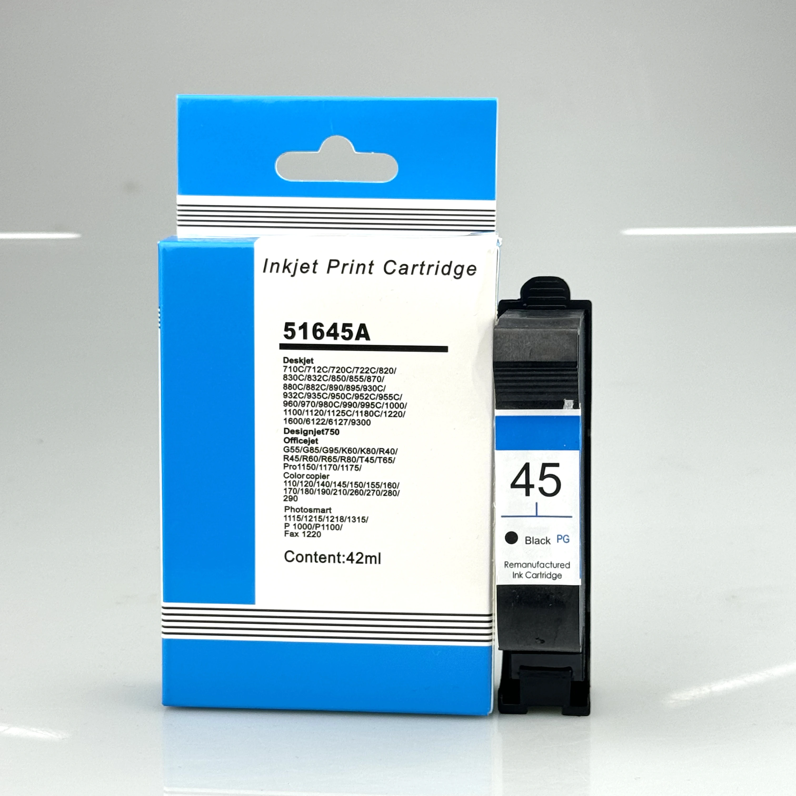 For HP45 hp45 ink cartridge Inkjet Plotter Remanufactured Black Inkjet ...