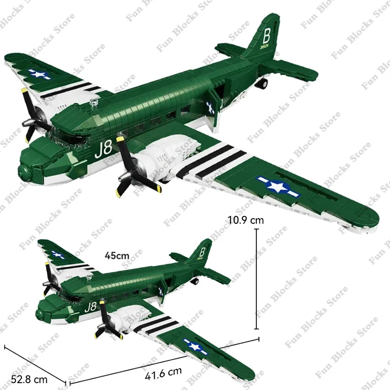 WW2 Military Classic Model US C-47 Transport Aircraft Collection ...