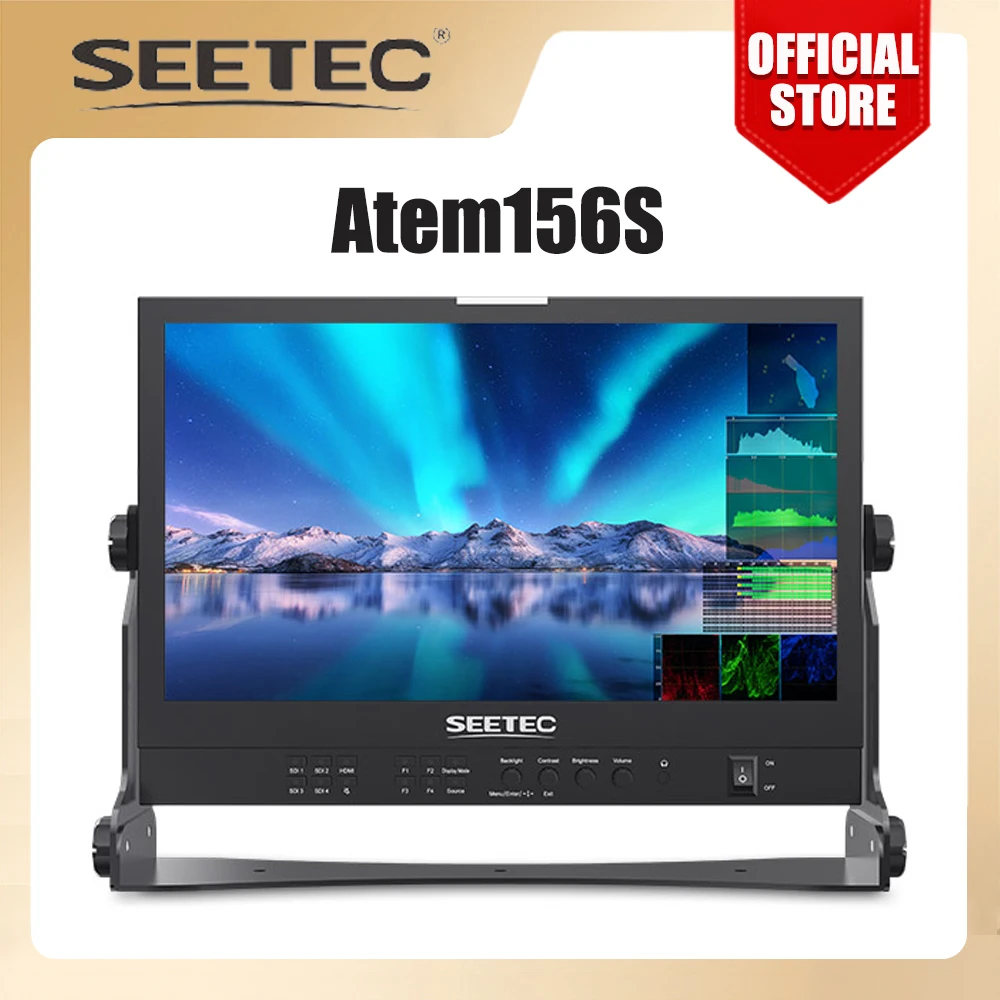 SEETEC 15.6 Inch Live Streaming Broadcast Director Monitor ATEM156S ...