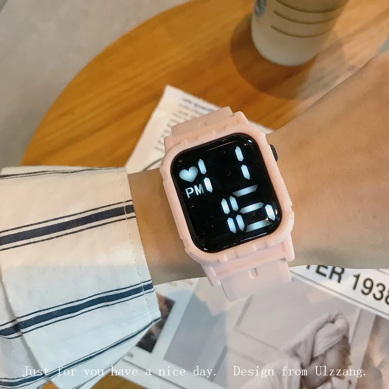 2022-New-Digital-LED-Watch-for-Men-Electronic-Clock-Waterproof-Simple ...