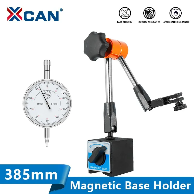 XCAN Dial Gauge Magnetic Base Holder 0 10mm Dial Indicator Accuracy 0 ...