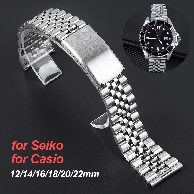 18-20mm-22mm-Stainless-Steel-Watchband-for-Seiko-Metal-Bracelet-for ...