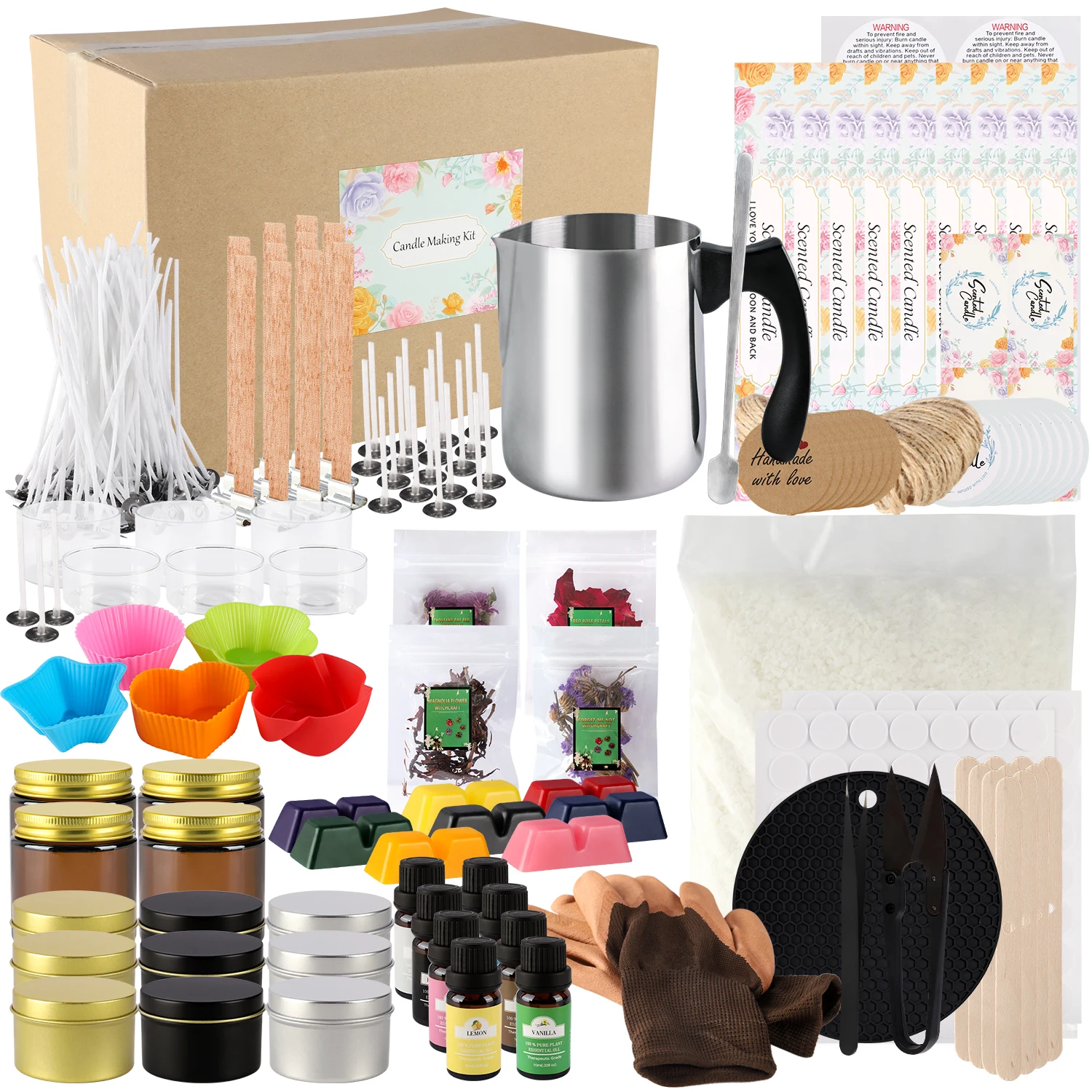 DIY-Super-Set-2-Candle-Handmade-DIY-Accessories-Candle-Making-Set-for ...