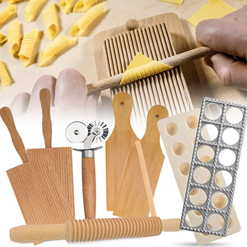 Beech Wood Butter Paddles Homemade Pasta Board Wooden Gnocchi Cavatelli ...