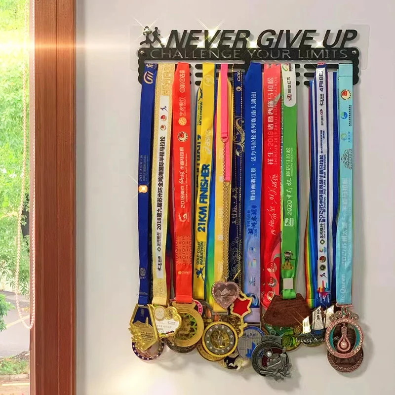 Medal Honor Award Plate Hanging Frame Hole-Free Gold Medal Storage Rack ...