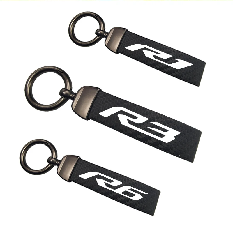 Motorcycle-Key-Chain-Keyrings-Carbon-Fiber-Leather-Keychain-Horseshoe ...