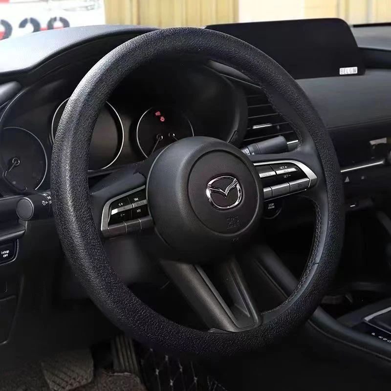 Rubber-Steering-Wheel-Cover-Universal-Auto-Car-Soft-Silicone-Steering ...
