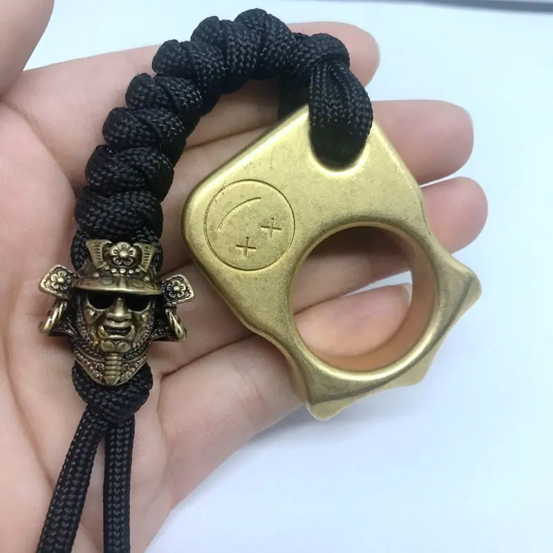 Brass-Japanese-Samurai-Helmet-Hand-Strap-Brass-Flashlight-Pendant-Car ...