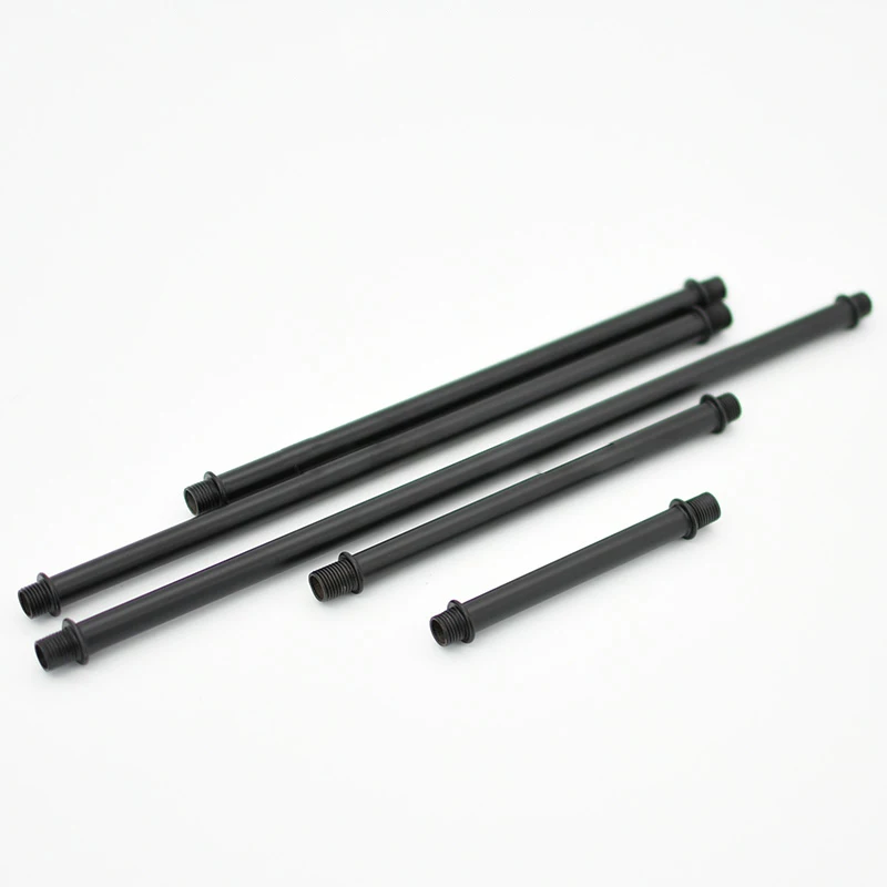 White-Black-M10-Double-heads-Outer-Tooth-Threaded-Tube-Hollow-Straight ...