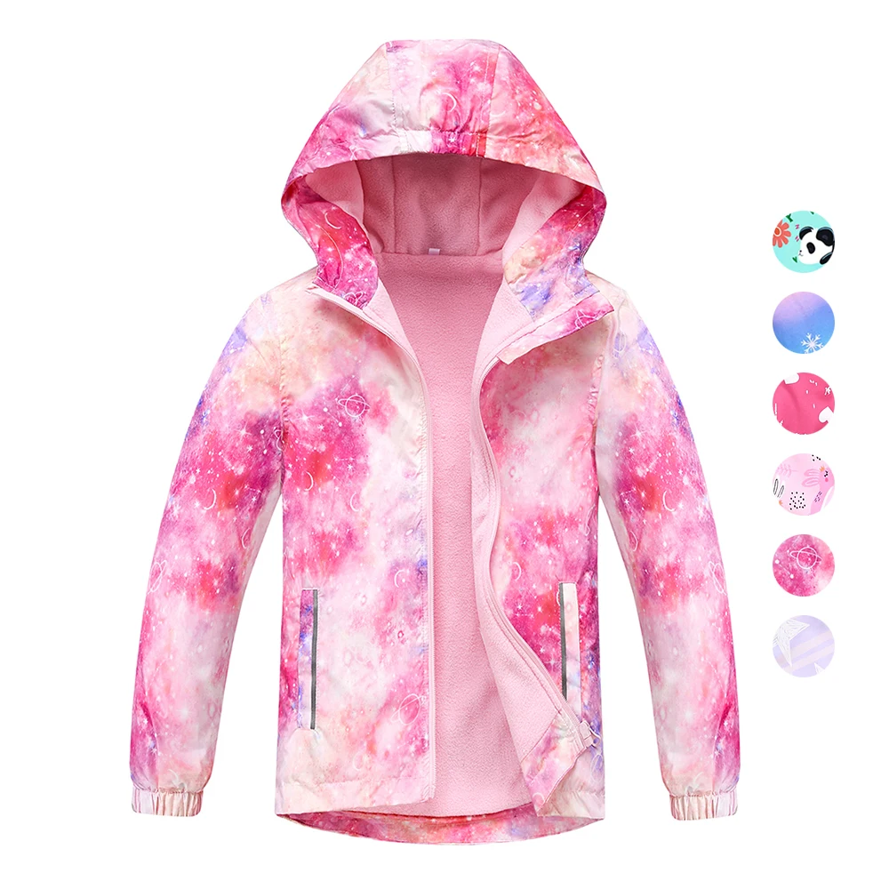 NEW-4-12T-Kids-Girls-Fleece-Jakets-Coat-Windbreaker-Spring-Autumn ...