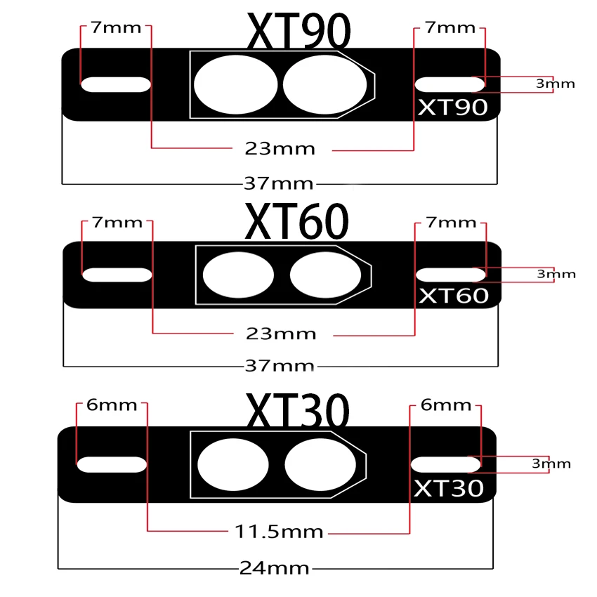 10PCS Ultra-light PCB Welding Board XT30 XT60 XT90 Plug Panel Mount ...