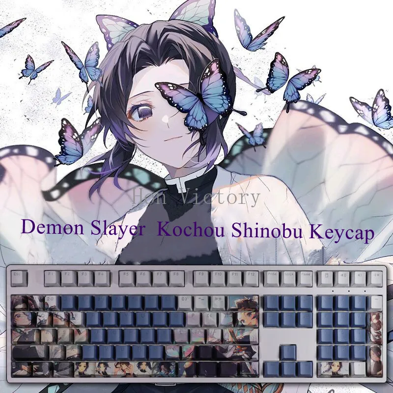 108-Keys-Set-Demon-Slayer-Kimetsu-No-Yaiba-Anime-Custom-Keycap-Keyboard ...