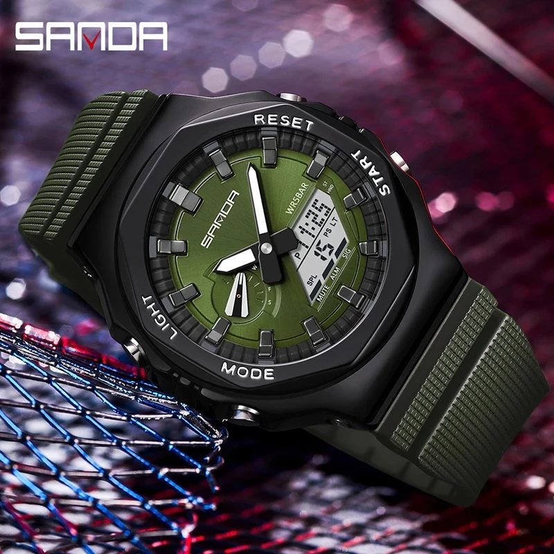 SANDA-3167-New-Style-Men-Military-Sport-Wrist-Watch-Quartz-Steel ...
