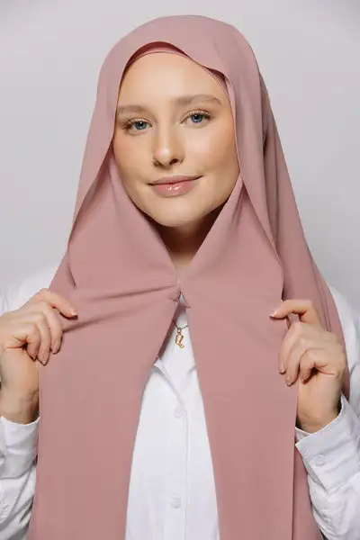 New Instant Chiffon Hijab with Built-in Magnets Muslim Women Scarf ...