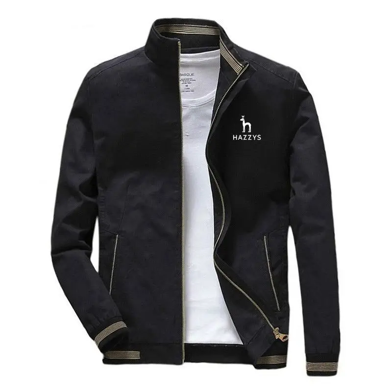 HAZZYS-Cotton-Spring-Autumn-Men-Bomber-Jackets-Casual-Male-Outwear ...