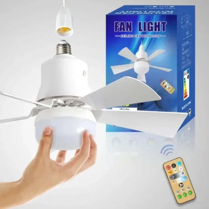 60W LED Ceiling Fan Light Fan Ceiling Light With Remote Dimming ...