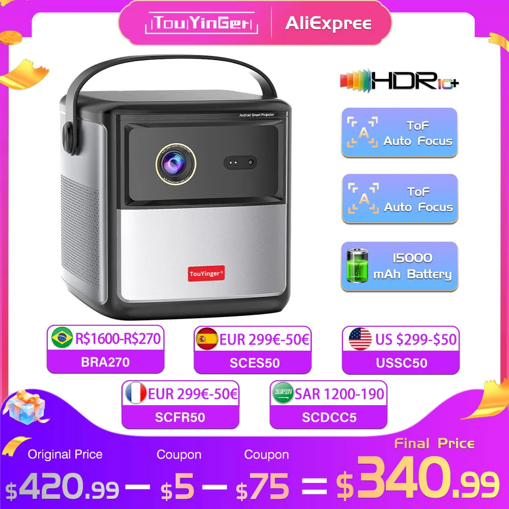 TouYinger-G5-Portable-4K-Projector-1080p-Home-Theater-Full-HD-Projetor ...