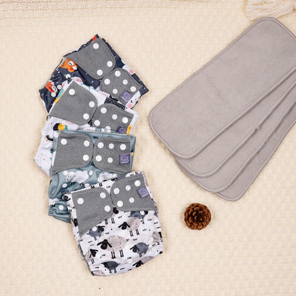 Elinfant-waterproof-baby-cloth-diaper-with-4-absorbents-mesh-cloth ...