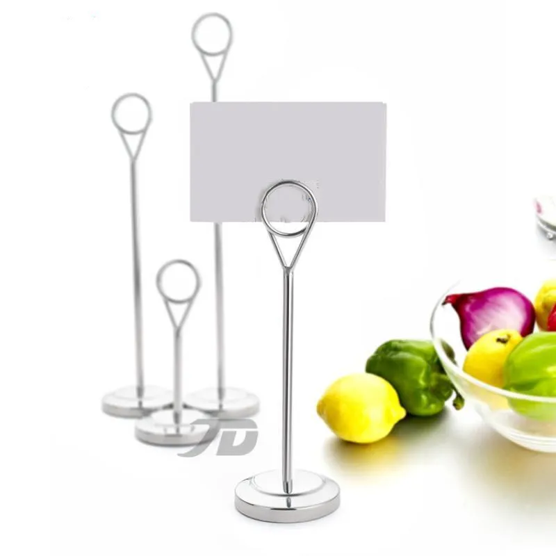 1pc Stainless Steel Table Card Holder 10/20/30cm Picture Holder Place ...
