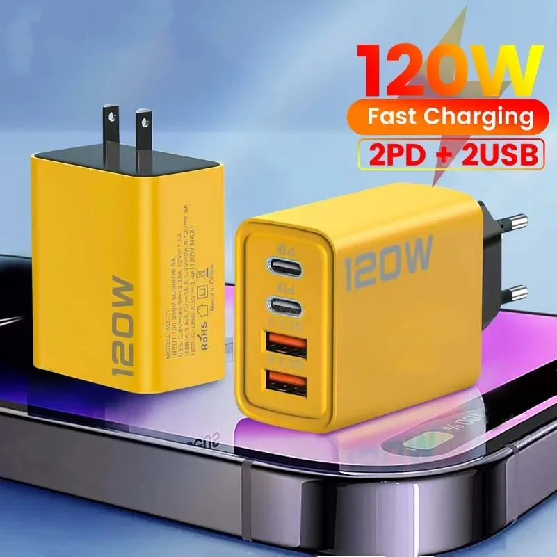 120W-3-0-Usb-Fast-Charger-Type-C-Quick-Charge-Charger-Adapter-PD-USB ...