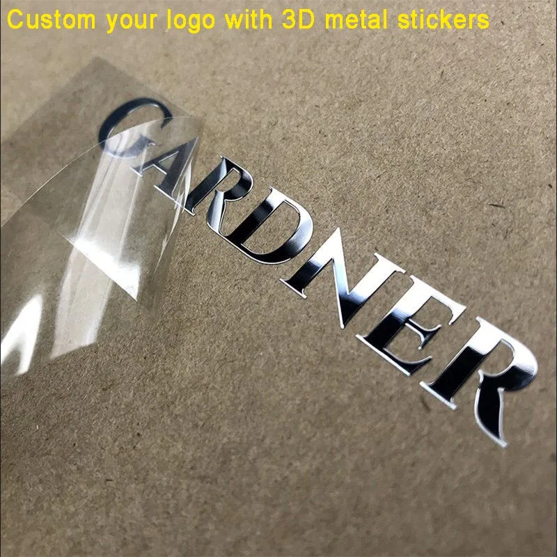 50Pcs-A-lot-Custom-Transfer-Sticker-3D-Gold-Metal-logo-Personalized-DTF ...