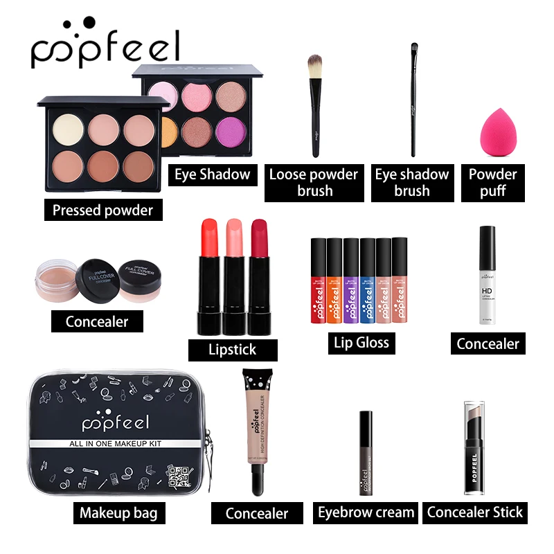 20-Pcs-POPFEEL-All-In-One-Makeup-Kit-Professional-Gift-Long-Lasting ...