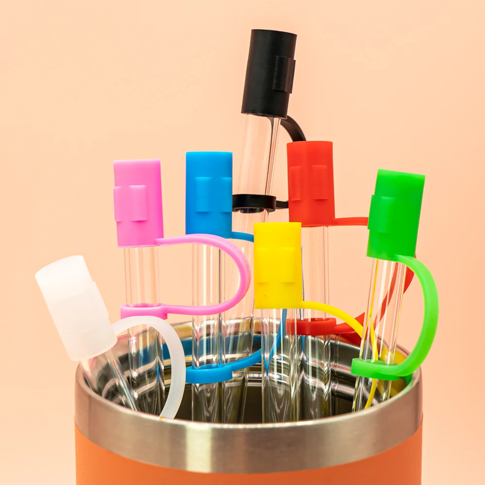 1PCS-PVC-Silicone-Straw-topper-Straw-Sealing-Tools-Drinking-Dust-Cap ...