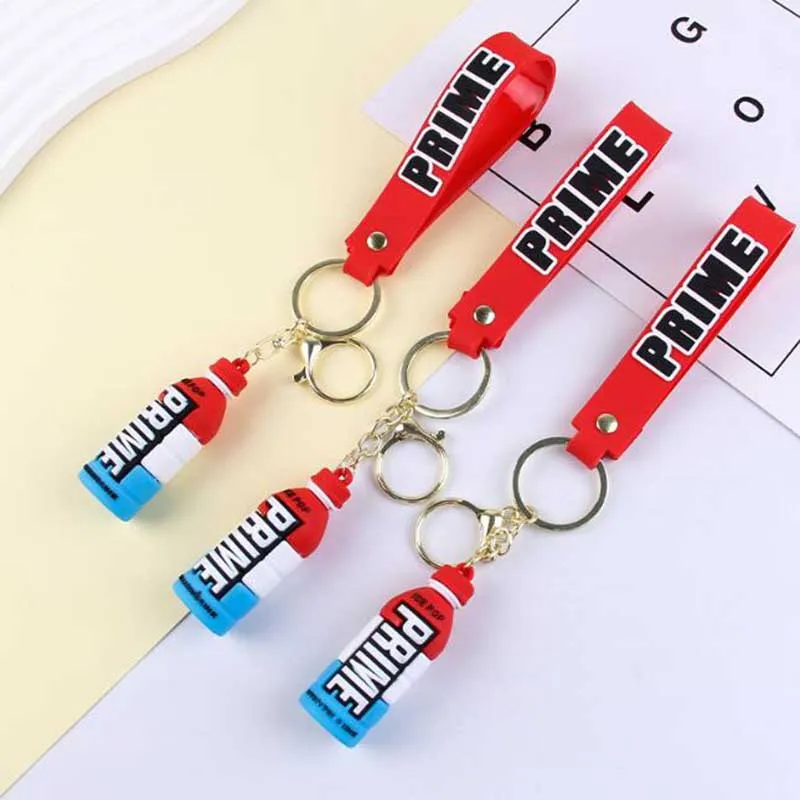 Creative Colorful Drink Bottle Doll Keychain Cute Prime Drink Keychain ...