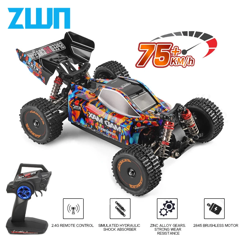 Wltoys 184016 144010 75km/h 2.4g Rc Car Brushless 4wd Electric High ...
