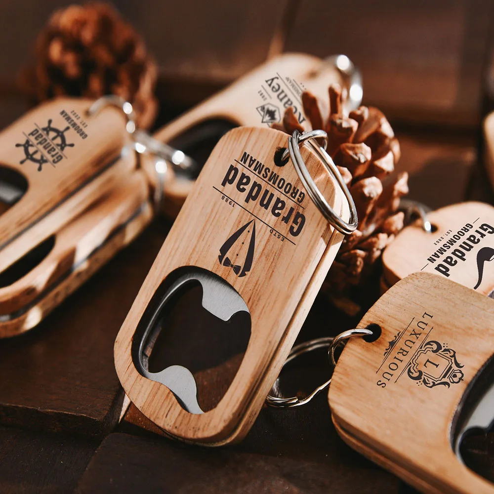 Personalized-Hand-Carved-Wooden-Keychain-with-Bottle-Opener-for ...
