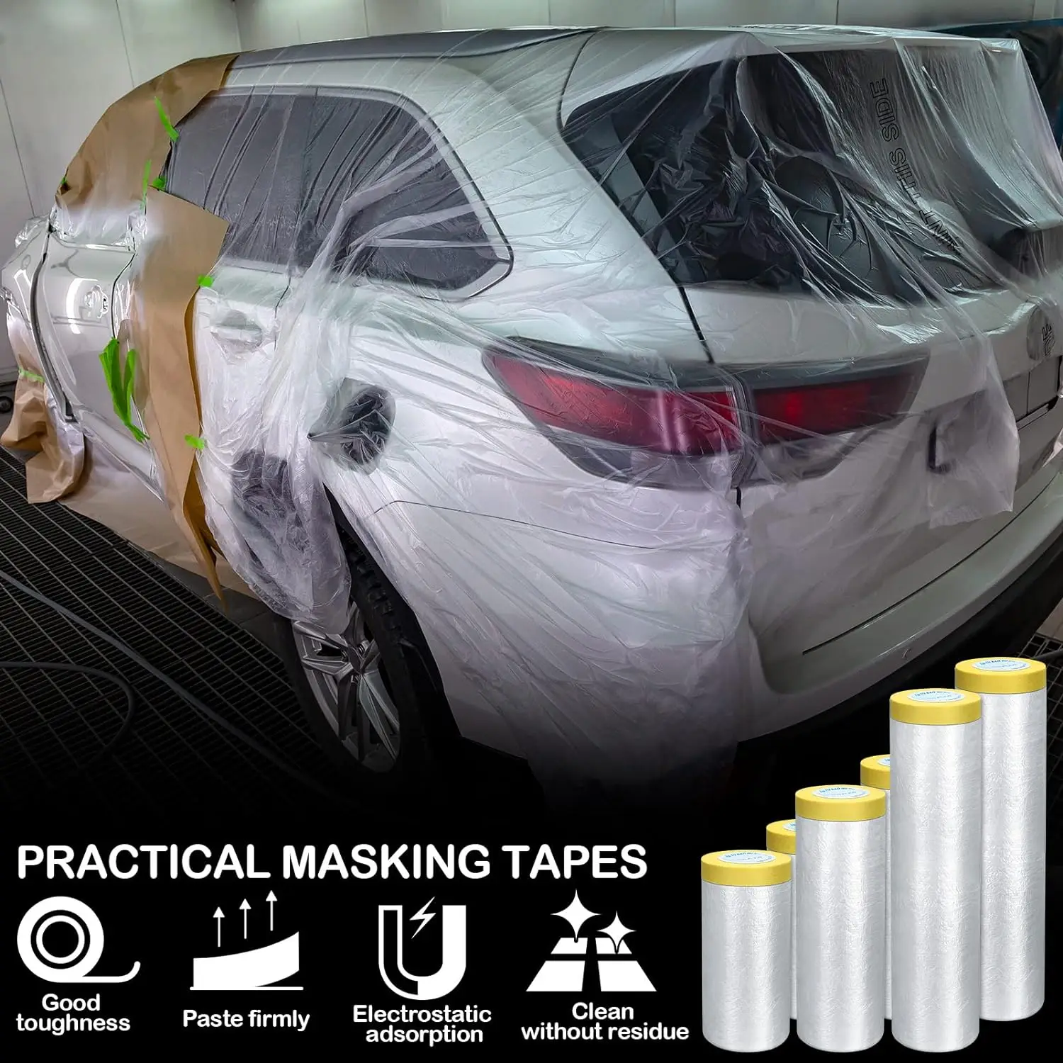 Taped-Masking-Film-for-Auto-Painting-Covering-Plastic-Pre-Adhesived ...