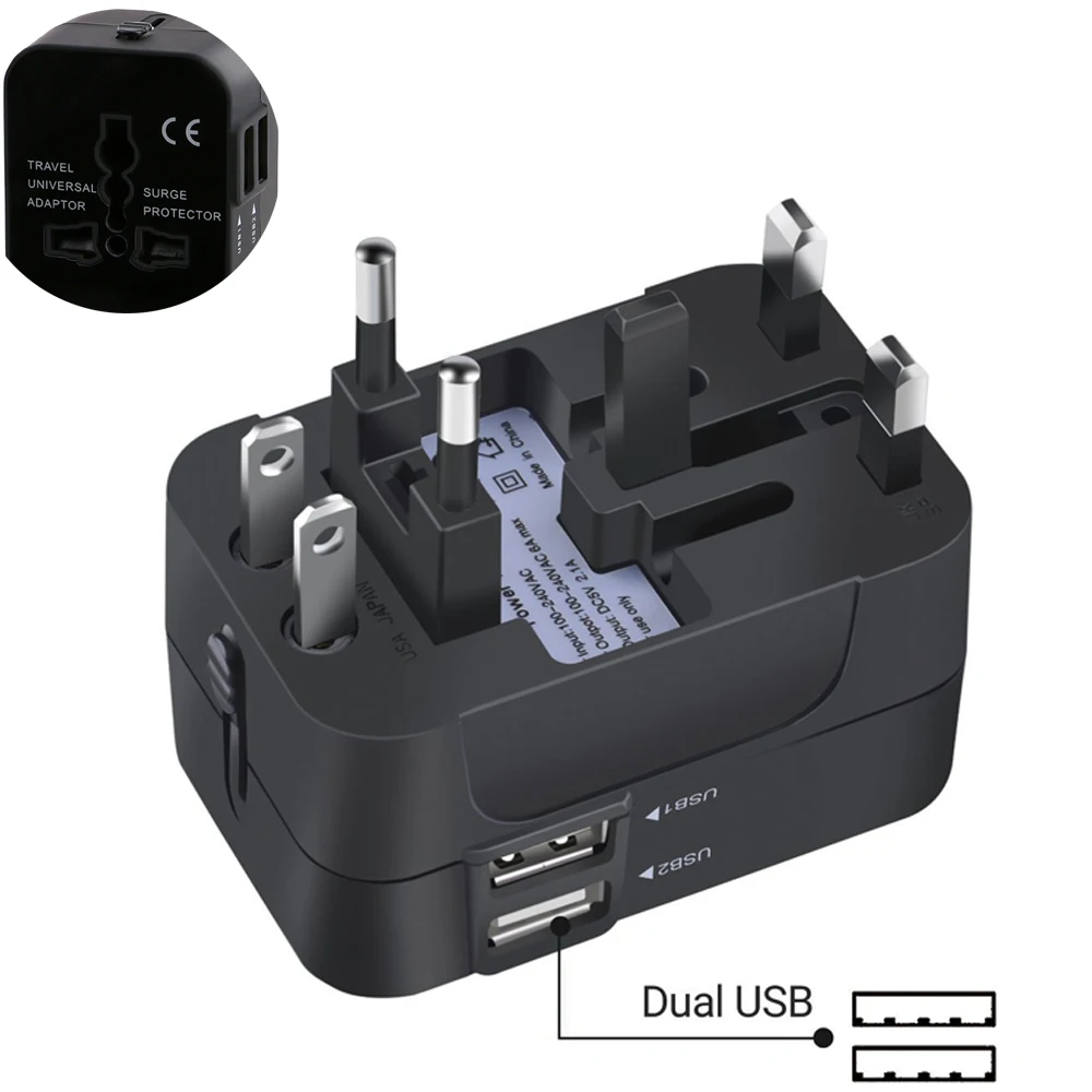 Universal-AU-US-UK-EU-2-USB-Travel-Plug-Adapter-All-In-One-Wall-AC ...